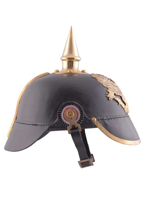 Pickelhaube Preußen 1869 Kürassierhelm Leder Battle Merchant