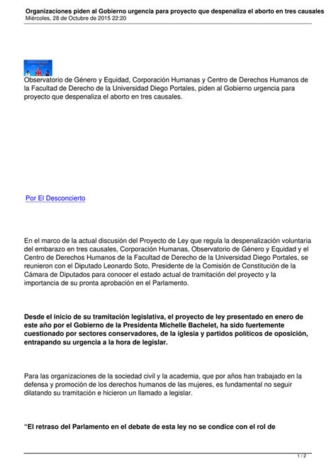 Observatorio de Género y Equidad Corporación Humanas y Centro de la