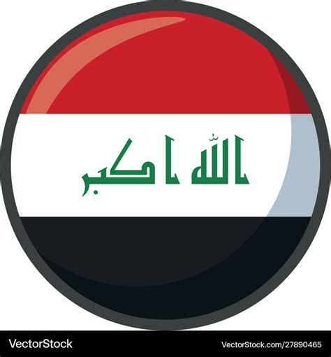 Isolated Iraq Flag Icon Block Design Royalty Free Vector