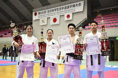 第68回全日本学生空手道選手権大会 個人組手division1・個人形結果 男子個人組手は近大のワンツー！ Jkfan News