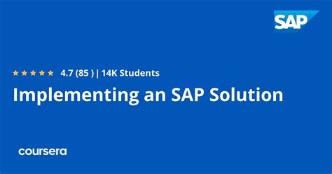 Implementing An Sap Solution Coursera