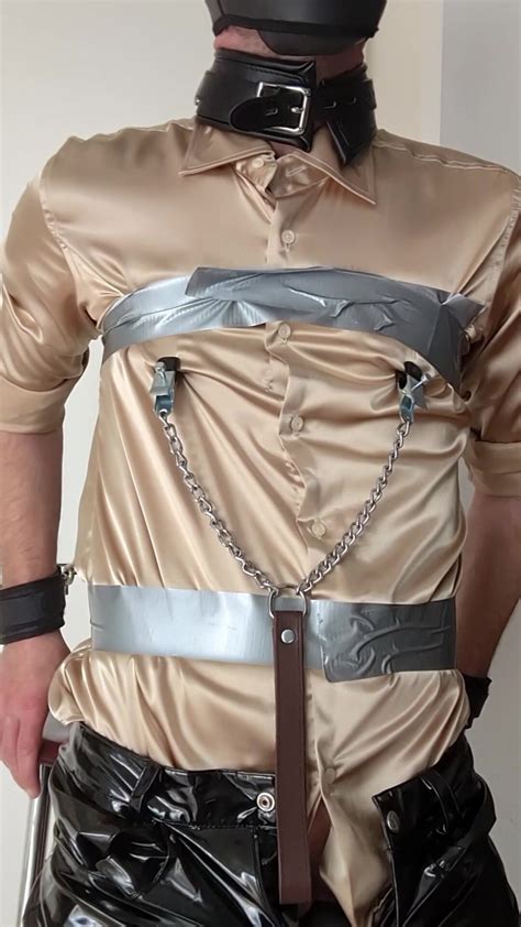 Guy Bound In Golden Shirt
