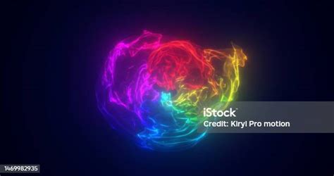 추상 여러 가지 빛깔의 무지개 에너지 구체 투명 한 라운드 밝은 빛나는 마법의 추상적 배경 네온에 대한 스톡 사진 및 기타 이미지 Istock