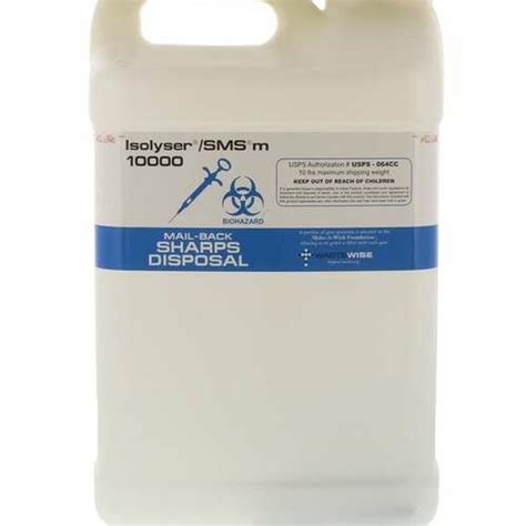 Isolyser Sharps Mail Back Disposal 10 Liter Each Dental Wholesale Direct