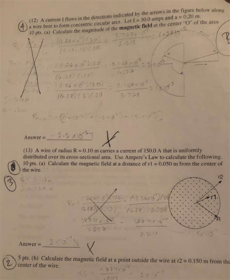 Solved 12 A Current I Flows In The Directions Indicated By Chegg Com