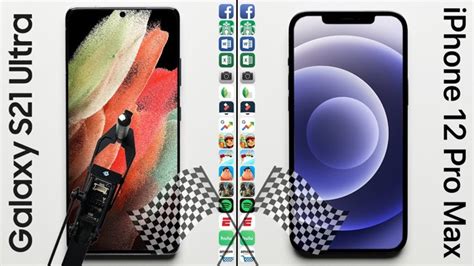 Speed Test Samsung Galaxy S Ultra Vs IPhone Pro Max Video Geeky Gadgets