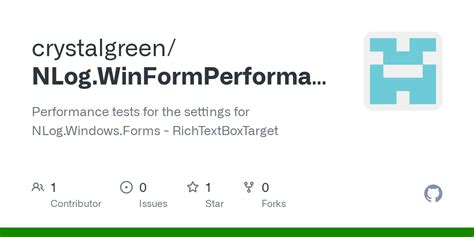 GitHub Crystalgreen NLog WinFormPerformance Performance Tests For