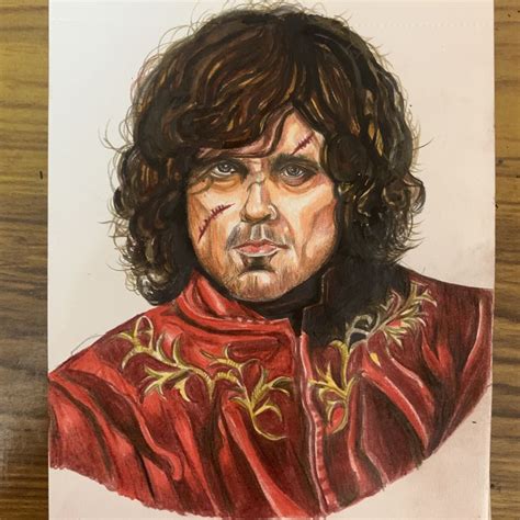 Portrait Of Tyrion Lannister A Character From The Famous English