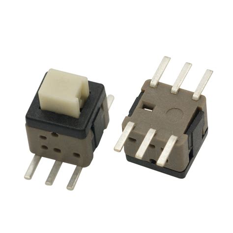 Push Button Switch Smd Self Locking 6 Pin For Appliance China Key