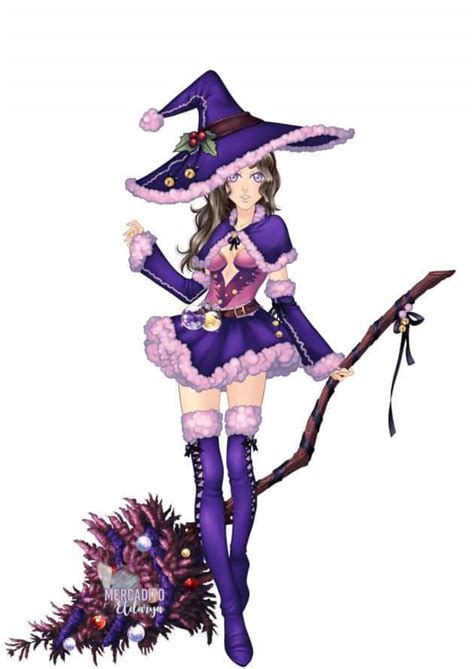 Eldarya Event Noël Déclinaison Tenue Christmas Wicth Amour Sucré