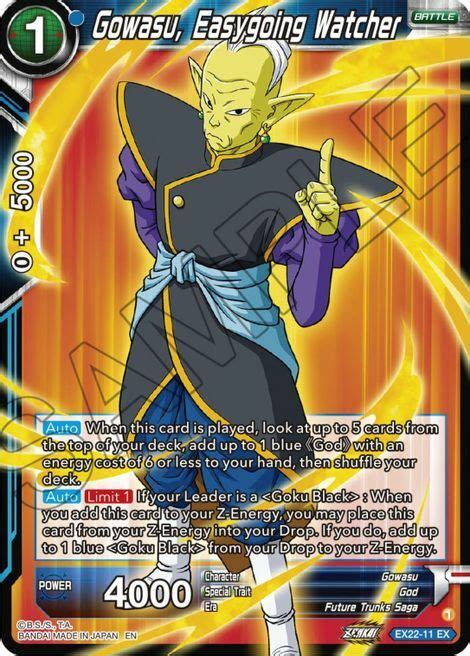 Gowasu Easygoing Watcher Expansion Set Ultimate Deck 2023 Dragon Ball Super Cardtrader