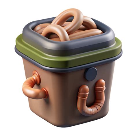 Impressive Artistic Compost Bin With Worms Isolated Premium 58012983 Png
