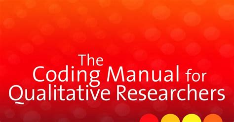 Jual Buku The Coding Manual For Qualitative Researchers Toko Buku Import