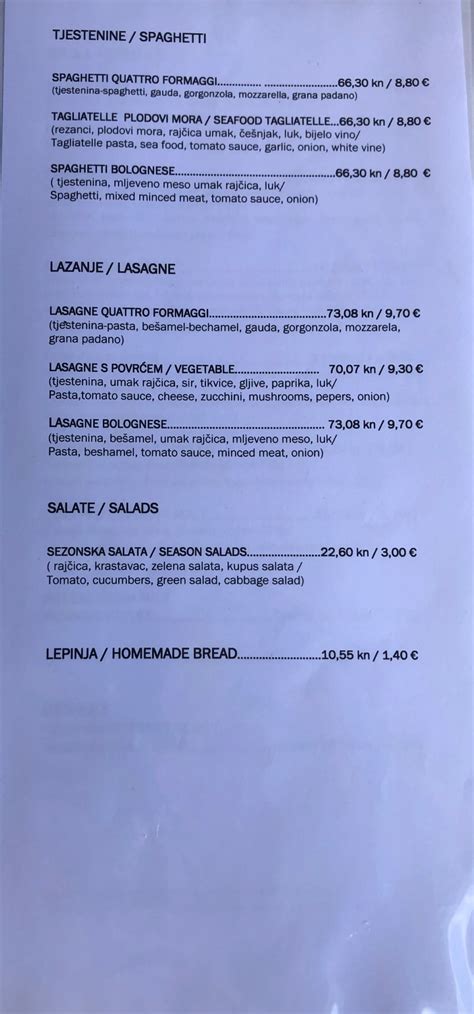 Carpathia Pizzeria And Caffe Tisnos Full Menu Online