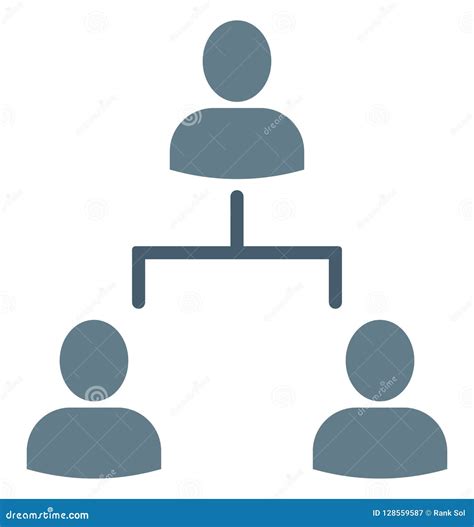 People Hierarchy Isolated Vector Icon That Can Be Easily Edit Or Modified Stock Vector