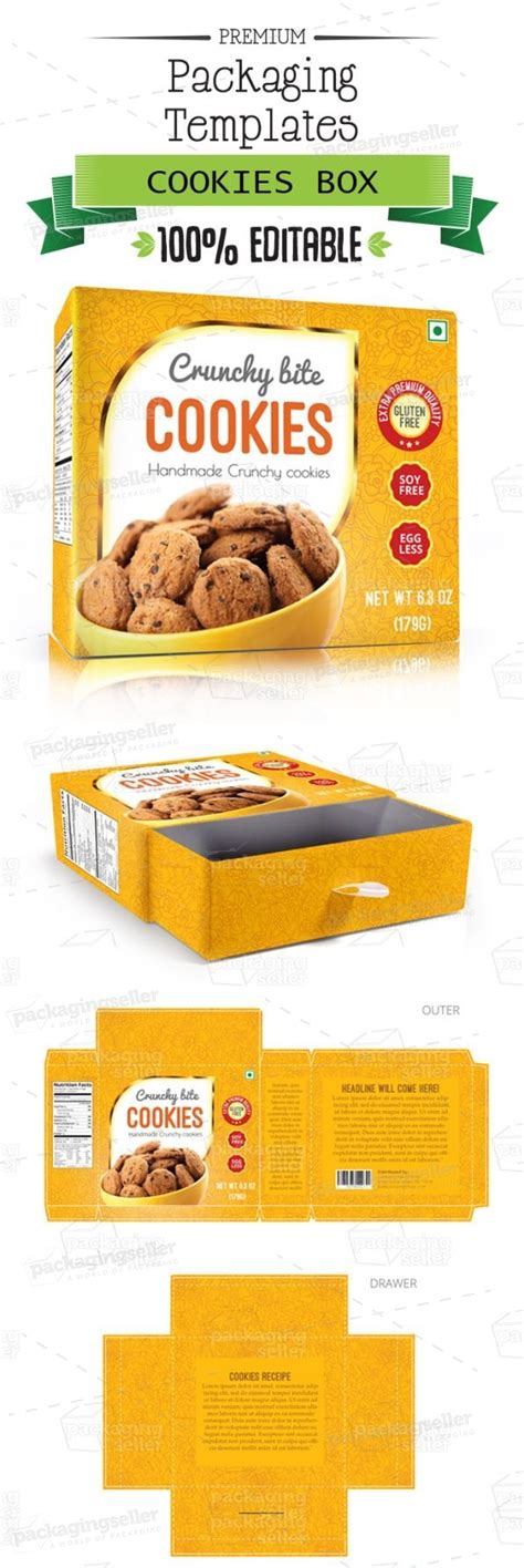 Cookies Packaging Template Ji 32