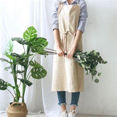 Classic Linen Apron Joli Jardin