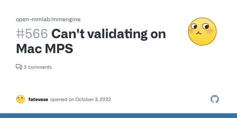 Cant Validating On Mac Mps · Issue 566 · Open Mmlabmmengine · Github