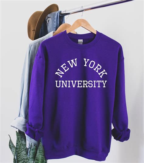 Nyu Sweatshirt Nyu University Tshirt New York University Nyu