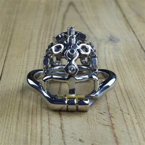 Edelstahl Keuschheit Gerät Mit Kurzen Schraube Metall Gesperrt Etsy