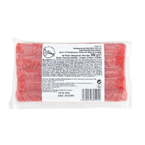 Premium Kanikama Sticks Crab Flavoured Surimi Sticks 18cm 500g