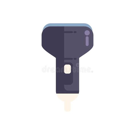Modern Wireless Barcode Scanner Emitting Light Beam Stock Illustration