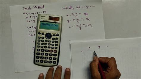 Linear Equation Problem Part 7 Jacobi Method Youtube