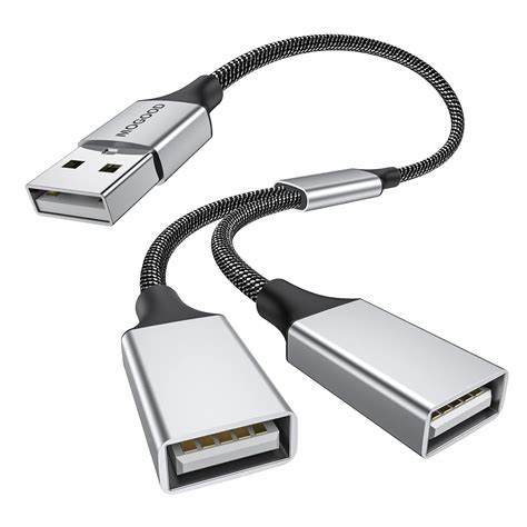 MOGOOD USB Y Splitter Adapter Dual Port USB India Ubuy