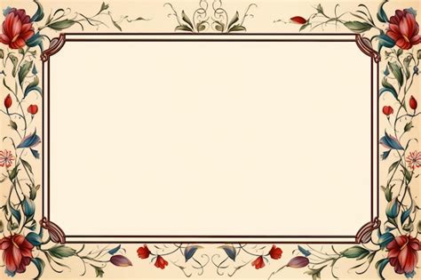 Premium Ai Image Simplistic Border Frames Unveiling The Delicate