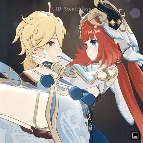 Aether X Nilou By Stealthless R Niloumains