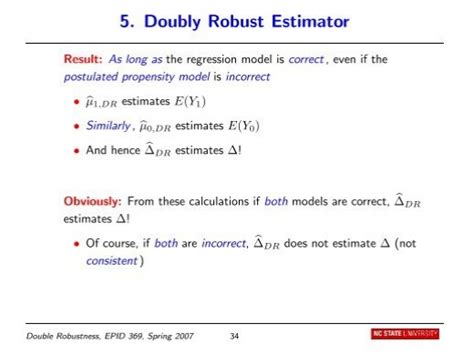 Doubly Robust Estimato