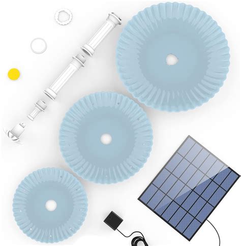 Aisitin 3 Tiered Bird Bath With 25w Solar Pump Diy Solar Fountain