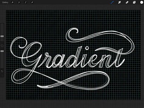 Gradient Lettering Tutorial With Free Procreate Brushes Ipad Calligraphy