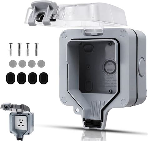 Amicicare Waterproof Power Socket 6 16amp Outdoor Electric Switch Socket Box Ip66 Single