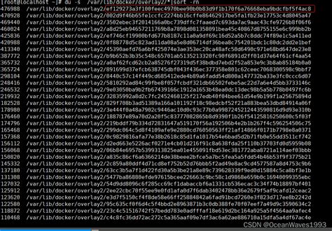 docker磁盘空间爆满 通过overlay2 目录名查找对应容器