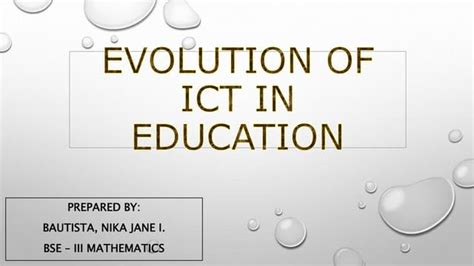 Evolution Of Ict In Education Ppt