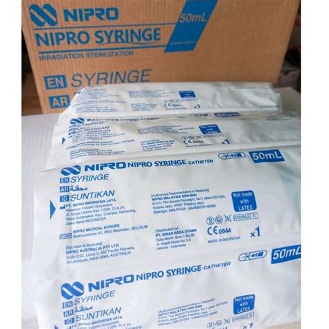 Jual Spuit 50cc Syringe 50ml Catheter Tip Nipro Eceran Shopee Indonesia