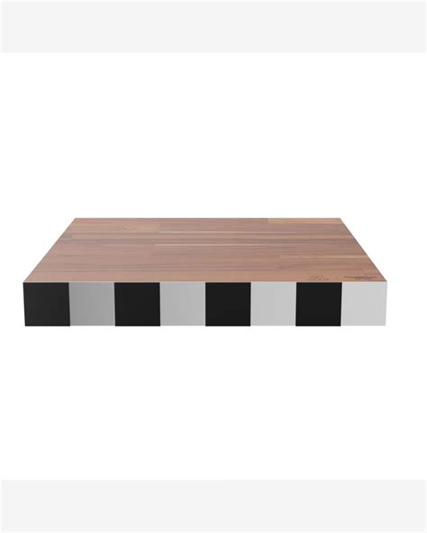 Riachuelo Tábua para Bancada de Madeira Teca e Inox Grid 35cm x 35cm