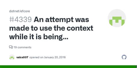 An Attempt Was Made To Use The Context While It Is Being Configured A DbContext Instance Cannot