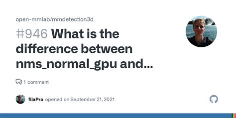 What Is The Difference Between Nmsnormalgpu And Nmsgpu · Issue 946 · Open Mmlab
