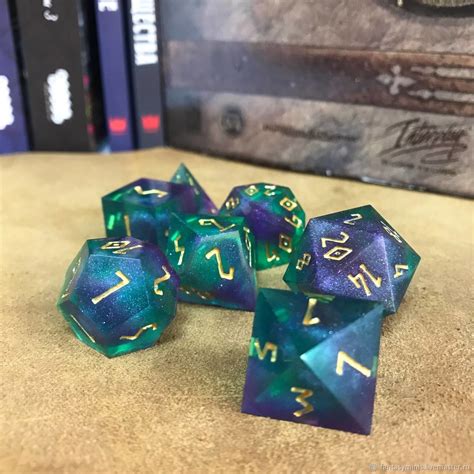 Дайсы, кубики ручной работы для DnD (Dungeons and Dragons) Witch Pot в ...