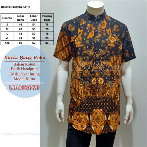 Kurta Batik Pria Model Baju Koko Qurta Pakistan Lengan Pendek