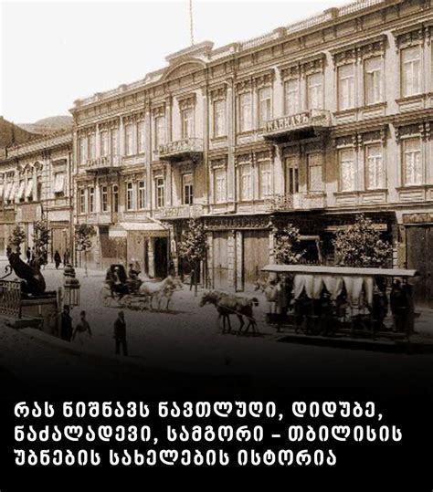 კახა 🏘️ რას ნიშნავს ნავთლუღი დიდუბე ნაძალადევი სამგორი თბილისის უბნების სახელების
