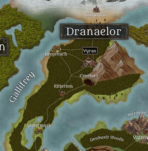 Dranaelor Geographic Location In Fartharia World Anvil