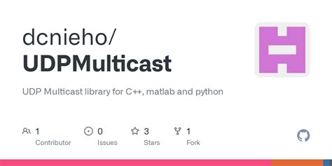Github Dcniehoudpmulticast Udp Multicast Library For C Matlab And Python