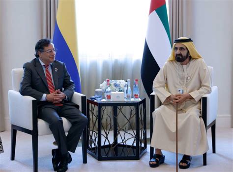 محمد بن راشد يبحث مع رئيس كولومبيا العلاقات الثنائية