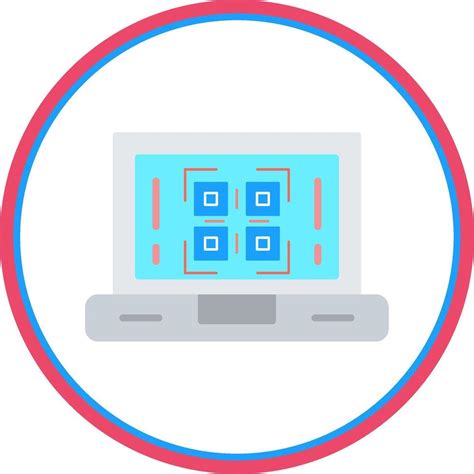 Onflat Circle Qr Code Flat Circle Icon 43587312 Vector Art At Vecteezy