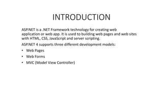 Asp Net With Mvc Handson PPT