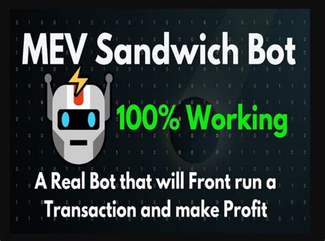 Profitable Crypto Volume Bot Mev Botsandwich Botfront Running Bot On