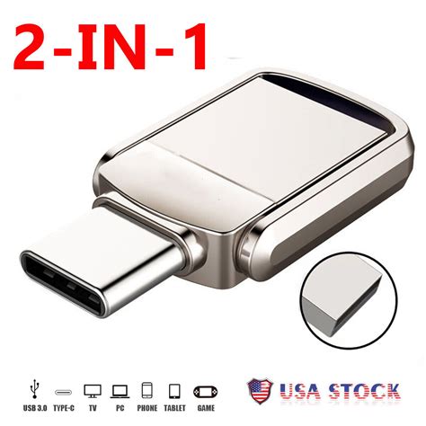 Type C Usb 3 0 Flash Drive Thumb Drive Memory Stick For Pc Laptop 512gb 1tb 2tb Ebay